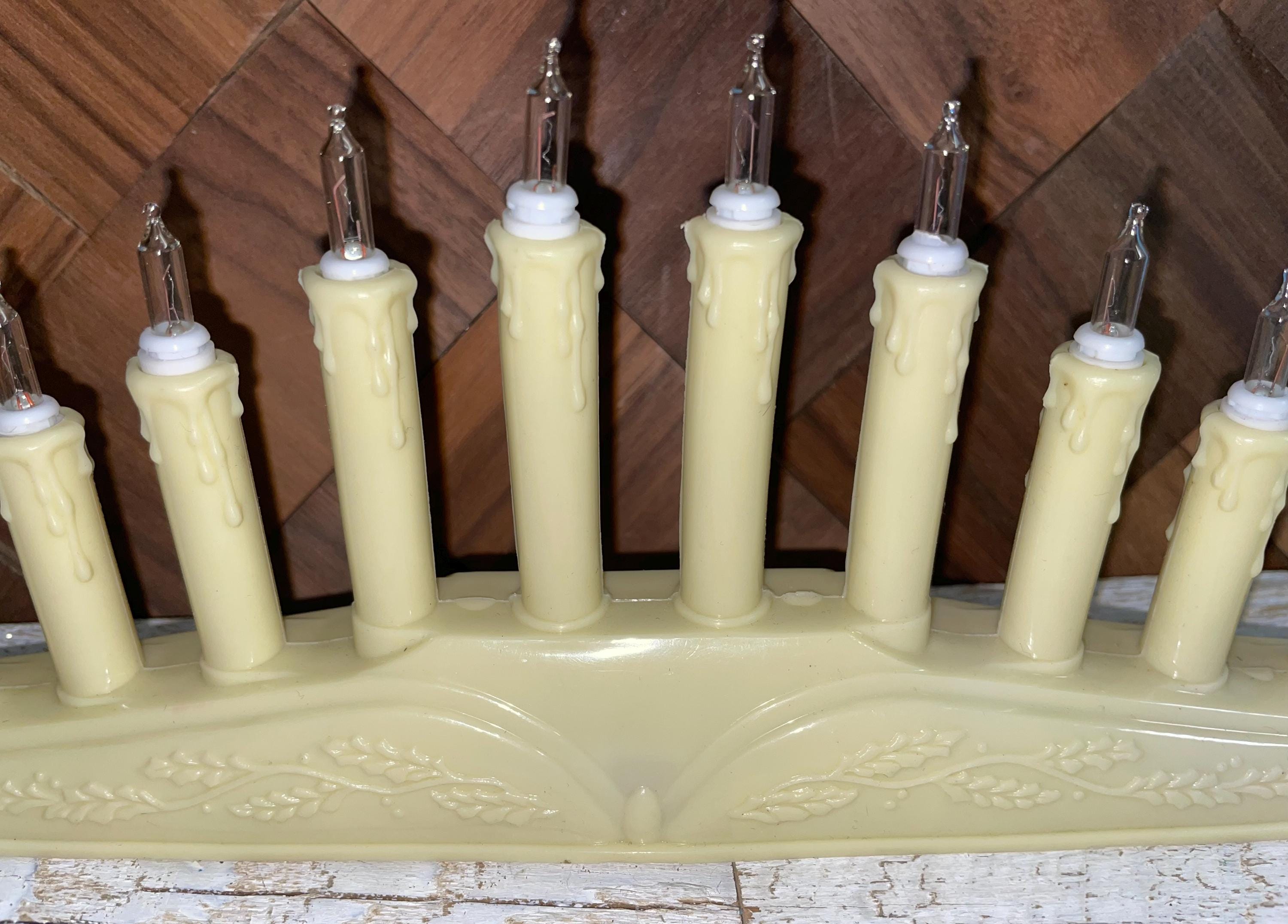 Vintage Mid Century Small Candelabra Candolier Light up Plastic ...