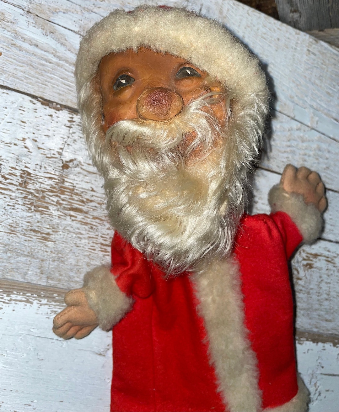 Vintage 30s Santa Claus Hand Puppet Christmas Decor - Etsy