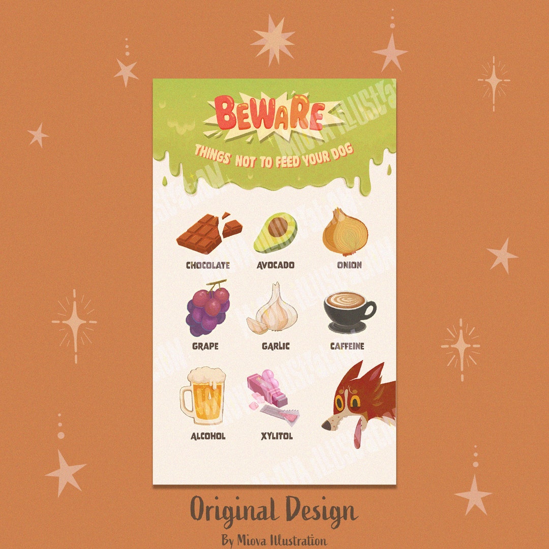 Beware Things Not to Feed Your Dog Fridge Magnets| Dog Food Safety ...