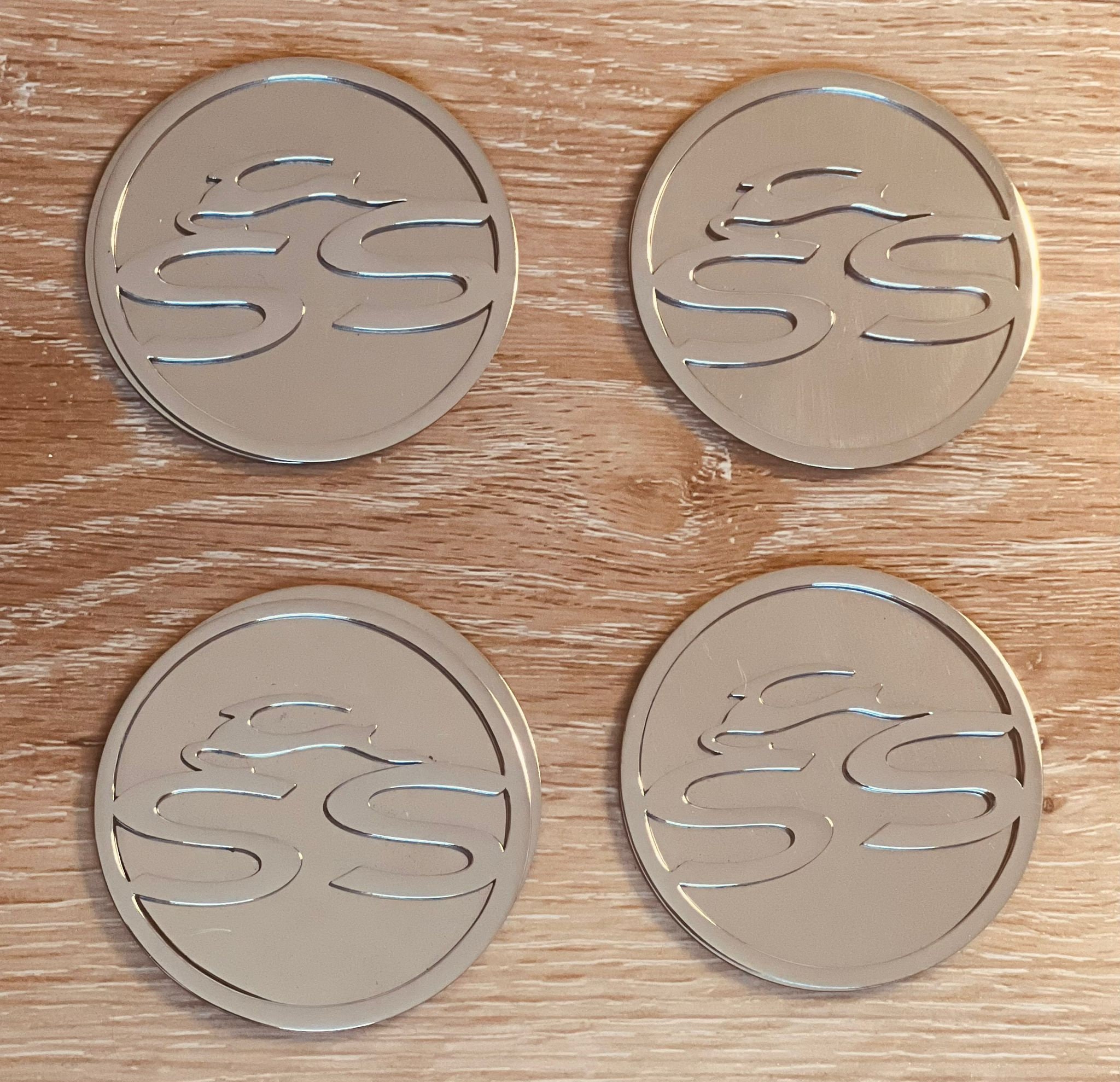 Lowrider Impala SS Set of 8 Stainless Steel Chips 2.25 Inches or 57 ...