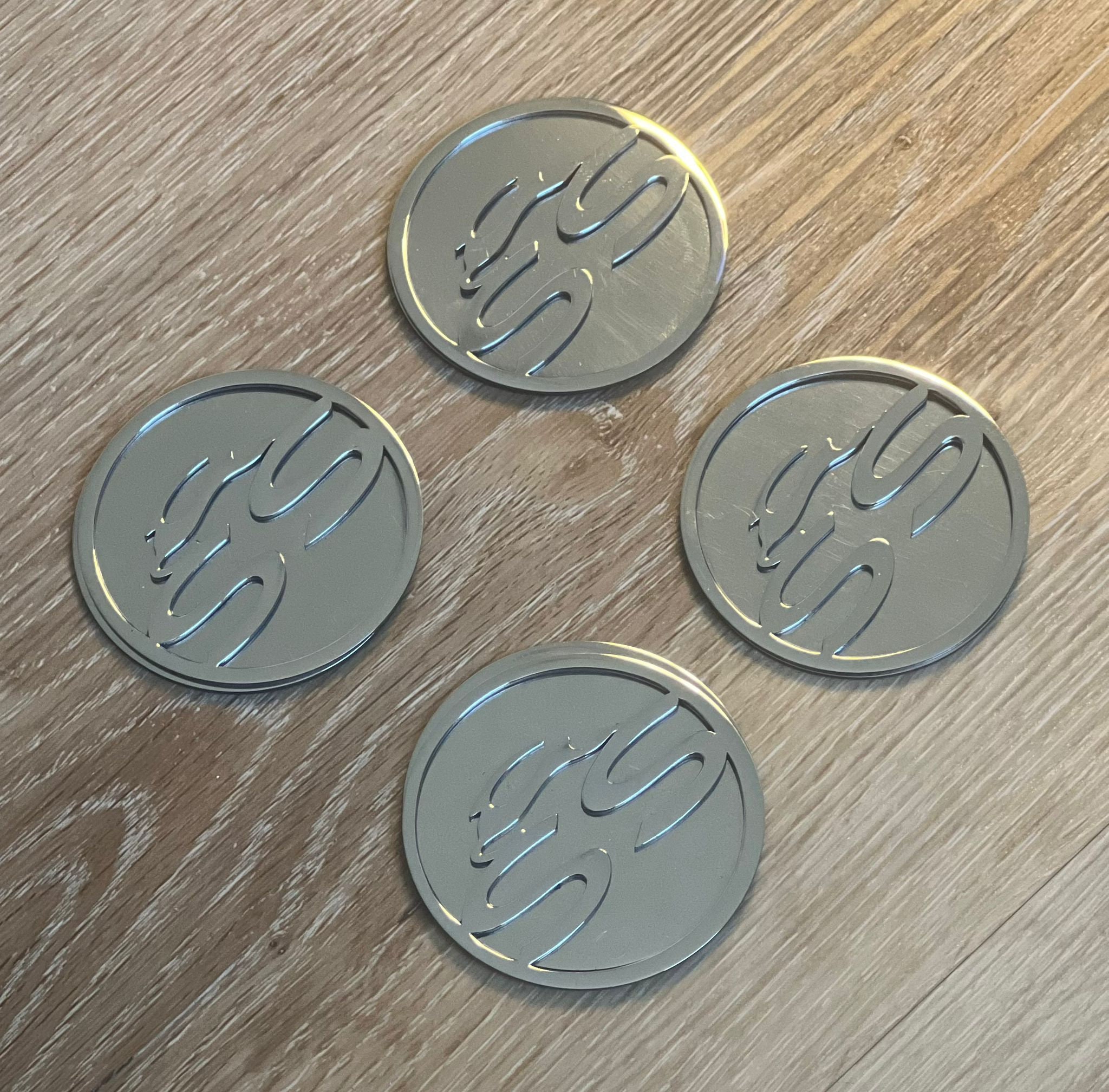 Lowrider Impala SS Set of 8 Stainless Steel Chips 2.25 Inches or 57 ...