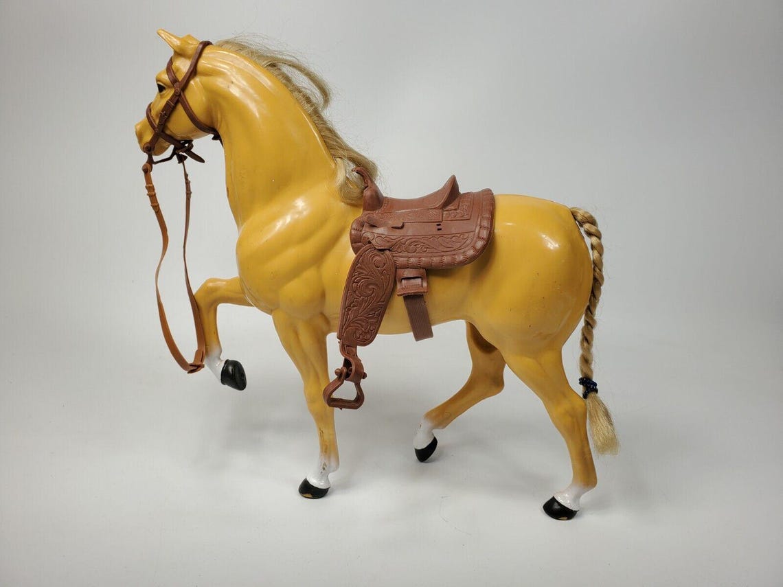 Vintage 1980 Mattel DALLAS Barbie cheval Golden Palomino - Etsy France