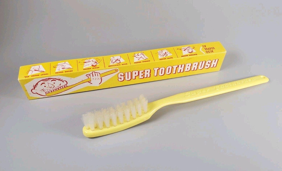 Vintage 12" Jumbo Super Toothbrush for Big Mouths Gag Gift With Box - Etsy