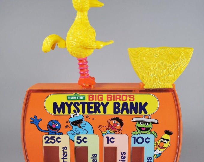 Vintage 1986 Ideal Sesame Street Big Birds Mystery Sorting Bank - Etsy