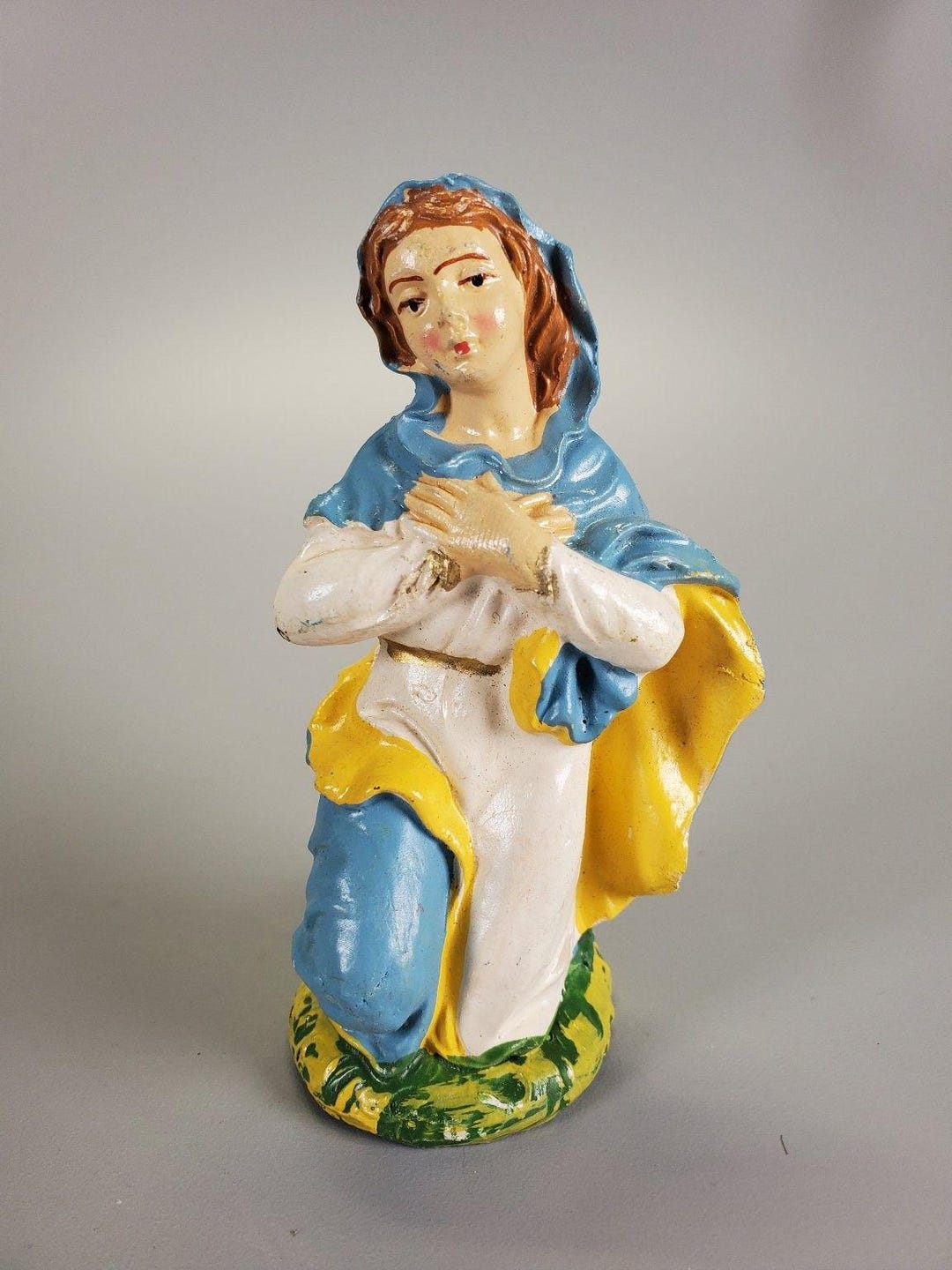 Vintage 4" FONTANINI Kneeling Mary Nativity Figurine - Made in Italy - Etsy