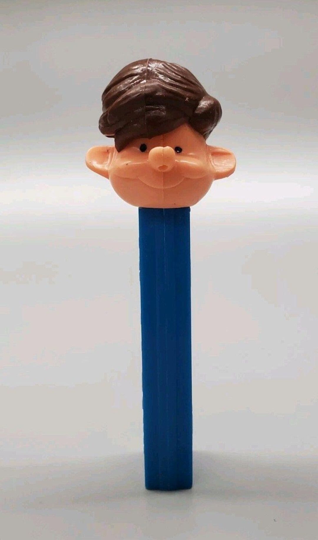 Vintage Boy Brown Hair Pez Dispenser Blue No Feet - 3,942.683 Made in ...