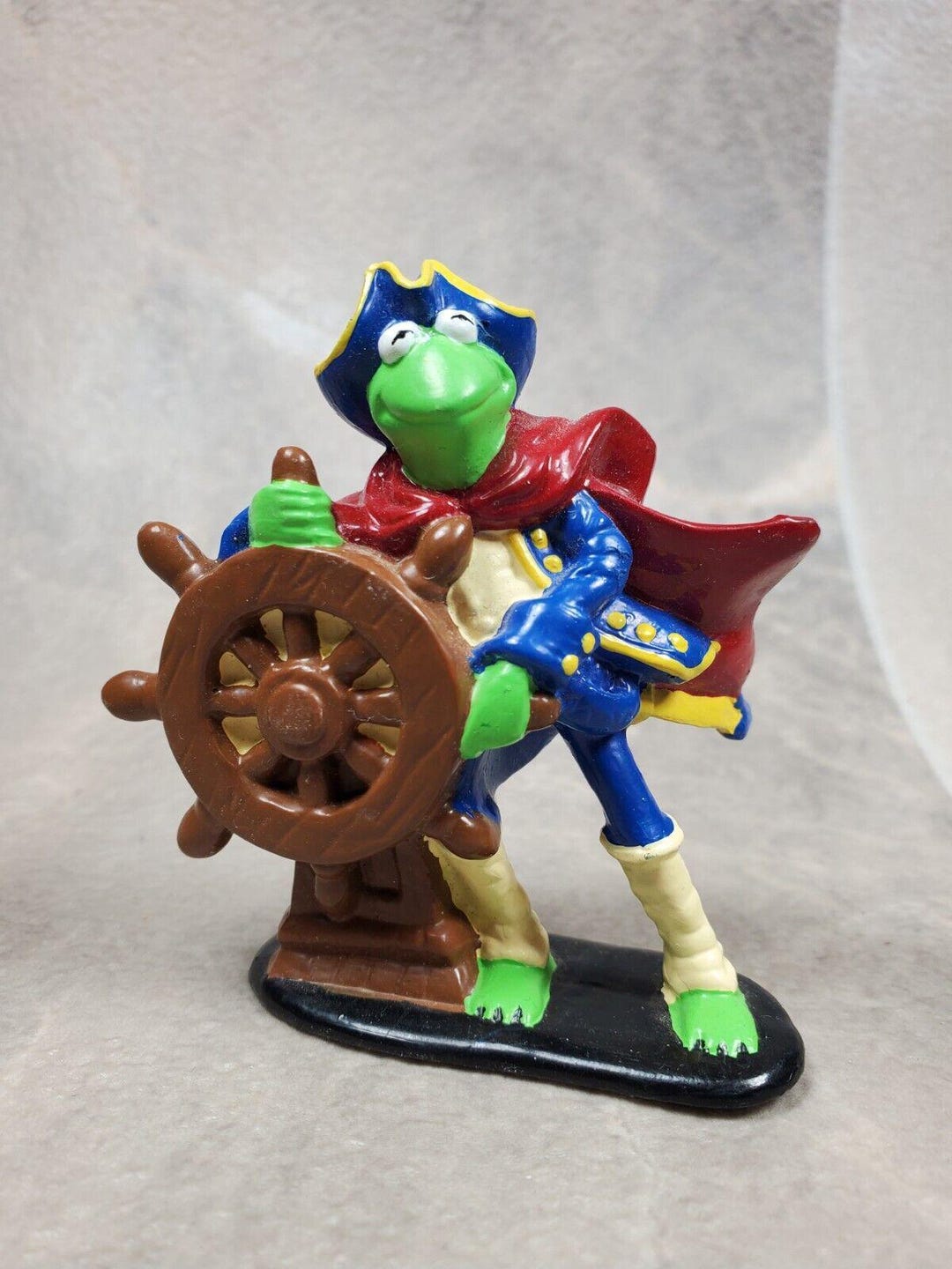Vintage the Muppets Treasure Island Captain Kermit the Frog 3 PVC ...
