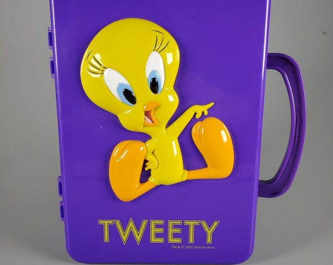 Vintage 2000 Looney Tunes Tweety Bird Purple Shakespeare Tackle Box - Etsy