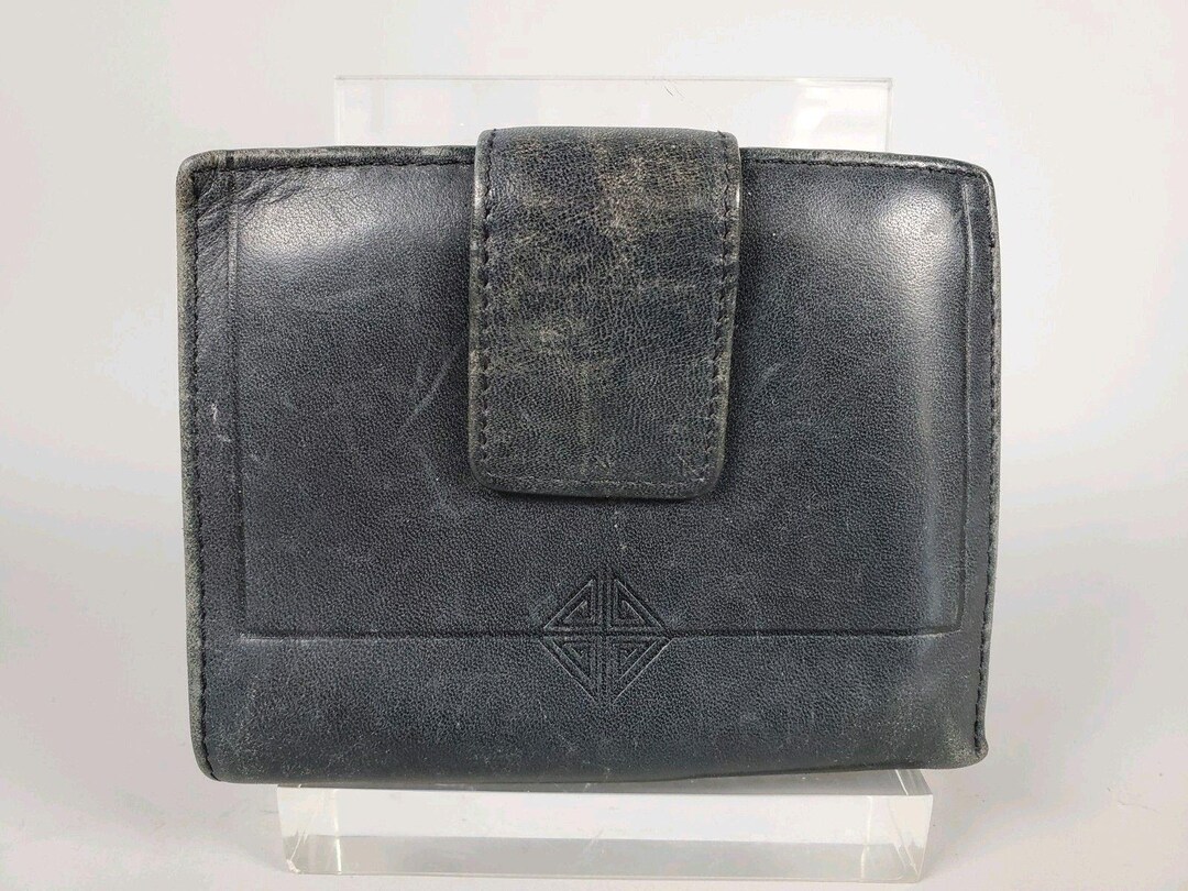 Vintage Princess Gardner Black Leather Bifold Wallet With Coin Purse - Etsy