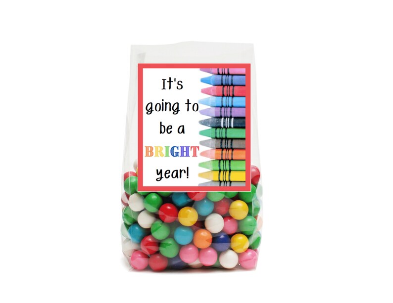 Bright School Year Tag, Back to School Gift Tag, Back to School Year ...