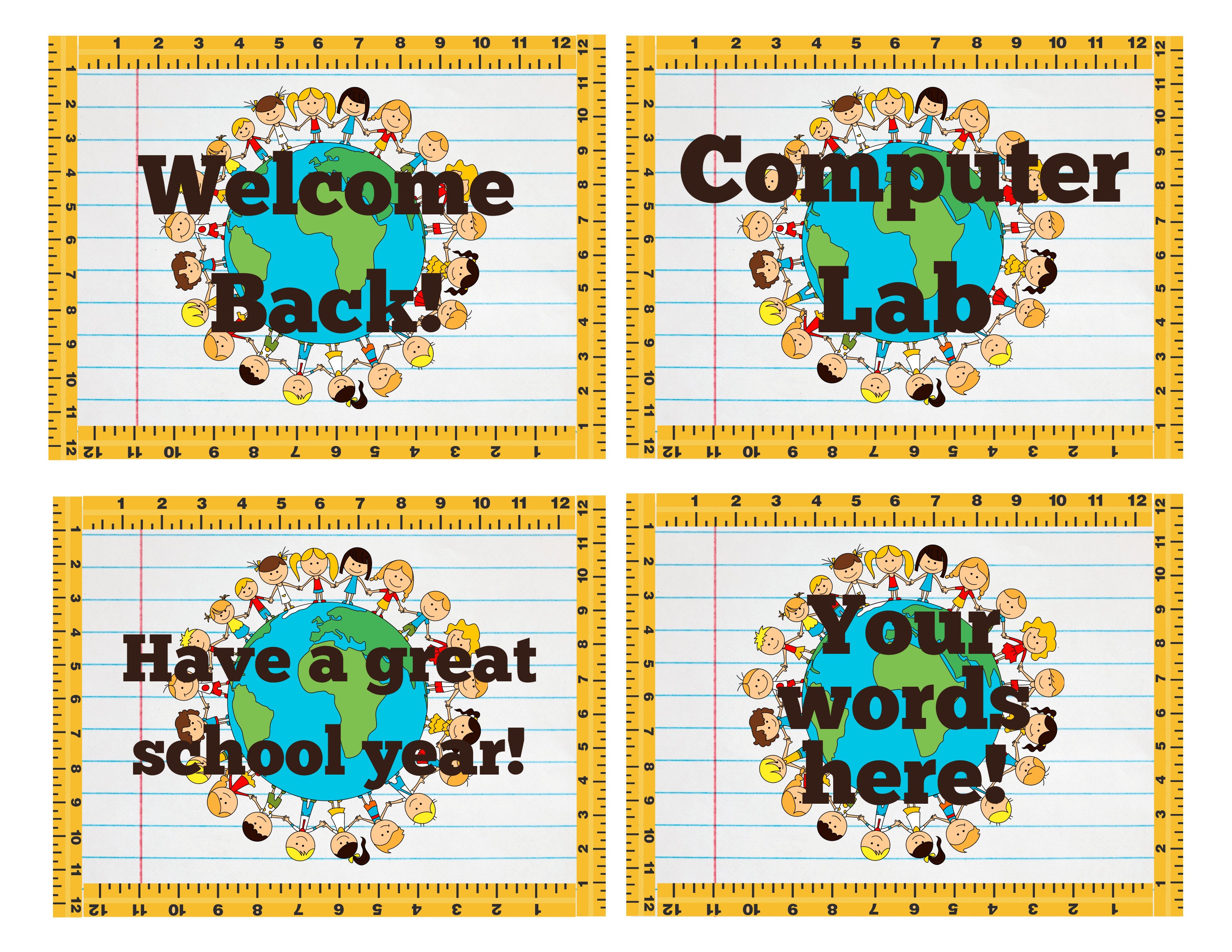Customizable School Labels, Student Name Tags, Cubby Labels, Class ...