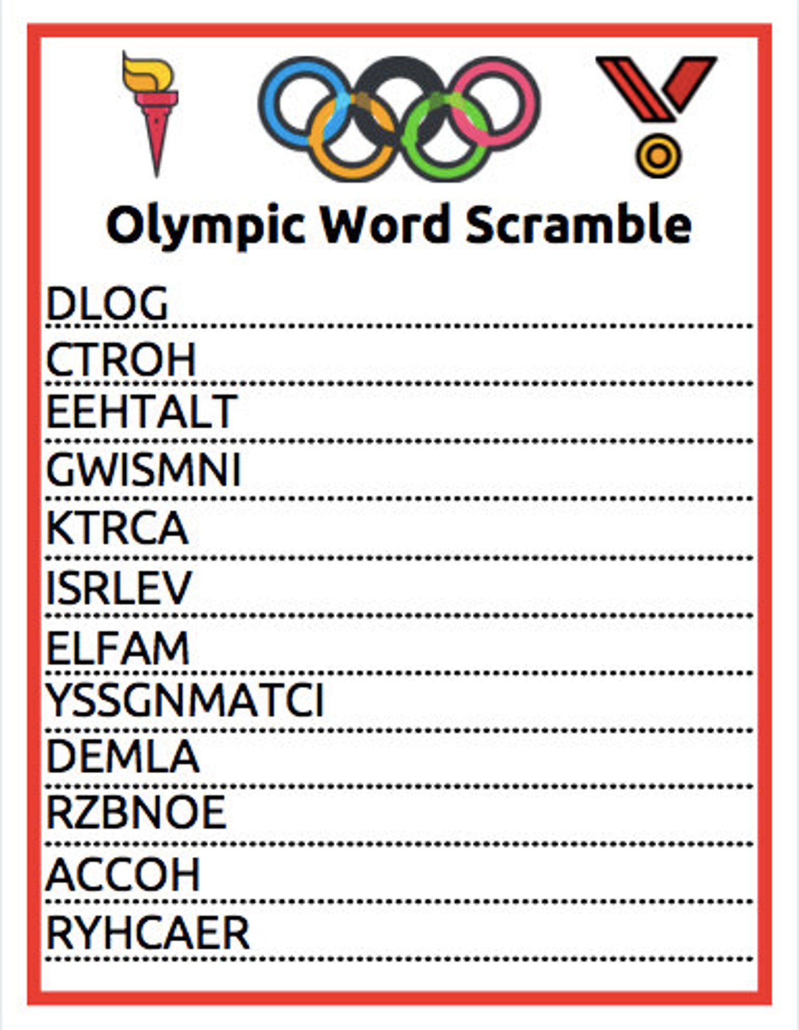 Olympic Themed Printable Word Games Hanna Kikelia Olympic Themed Printable Word Games Hanna Kikelia
