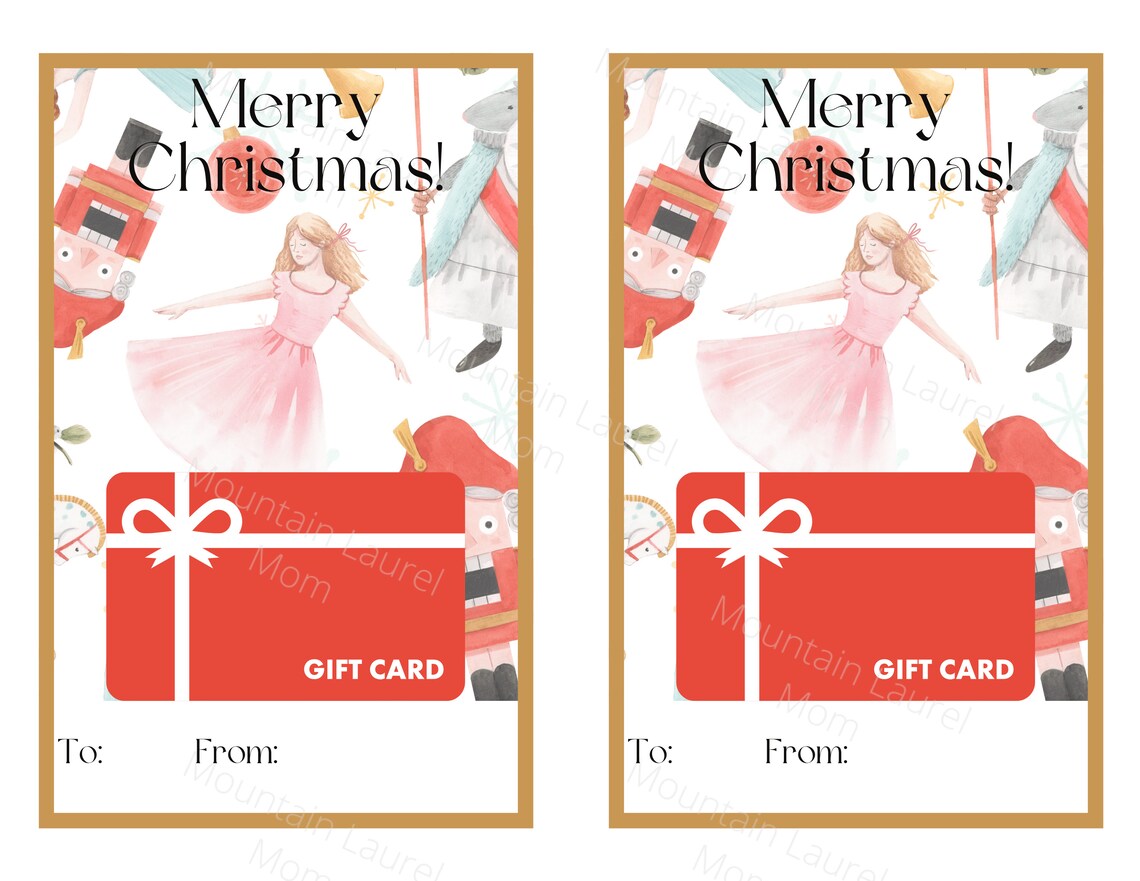 Dance Teacher Gift, Printable Gift Card Holder, Dance Teacher Thank You ...