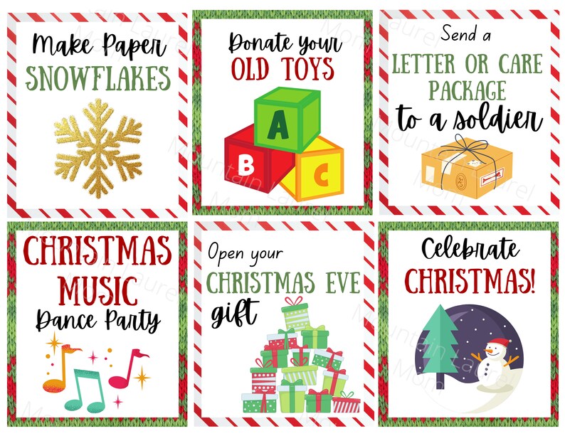 Advent Calendar, Christmas Countdown, Family Advent, Christmas ...