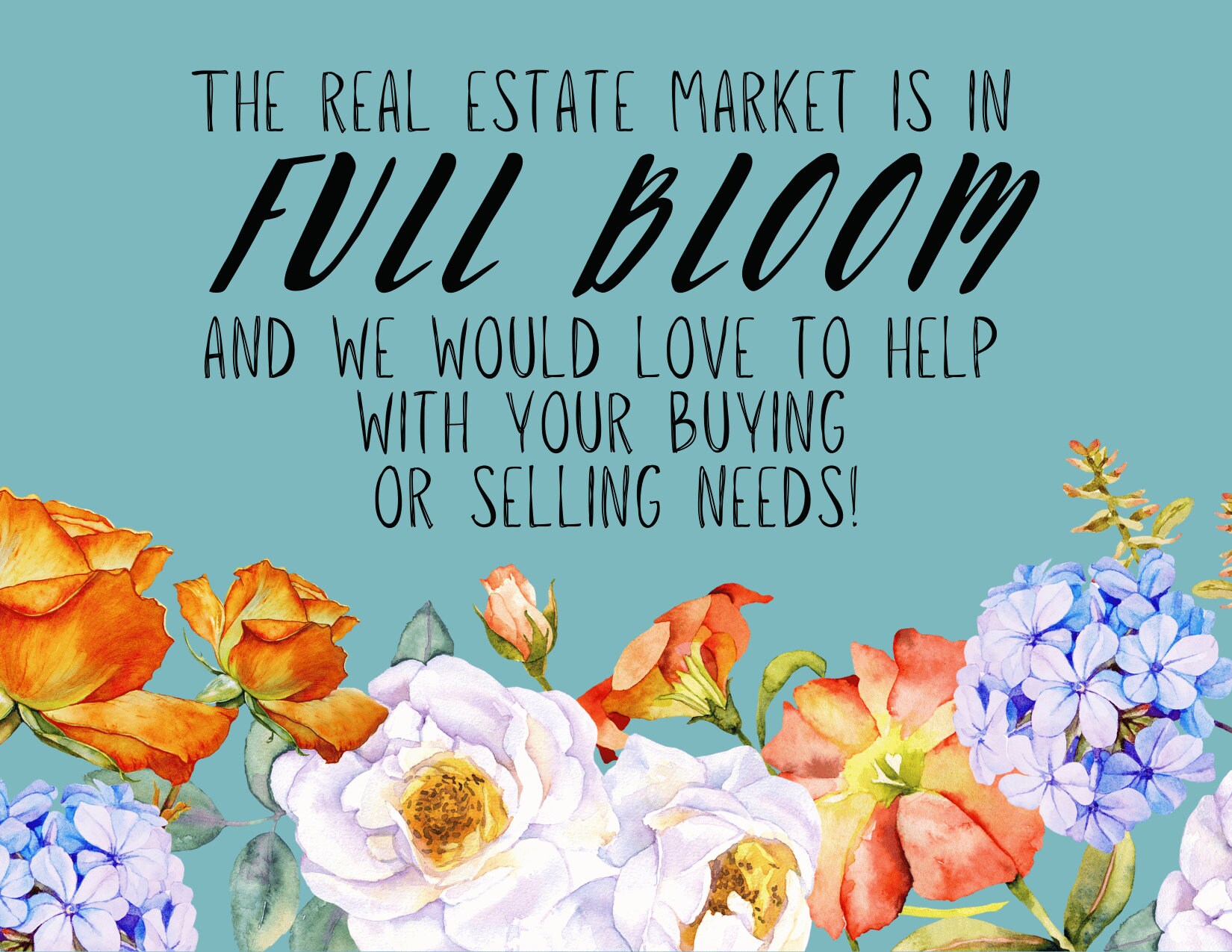 Spring Real Estate Marketing Postcard, Spring Realtor Marketing ...