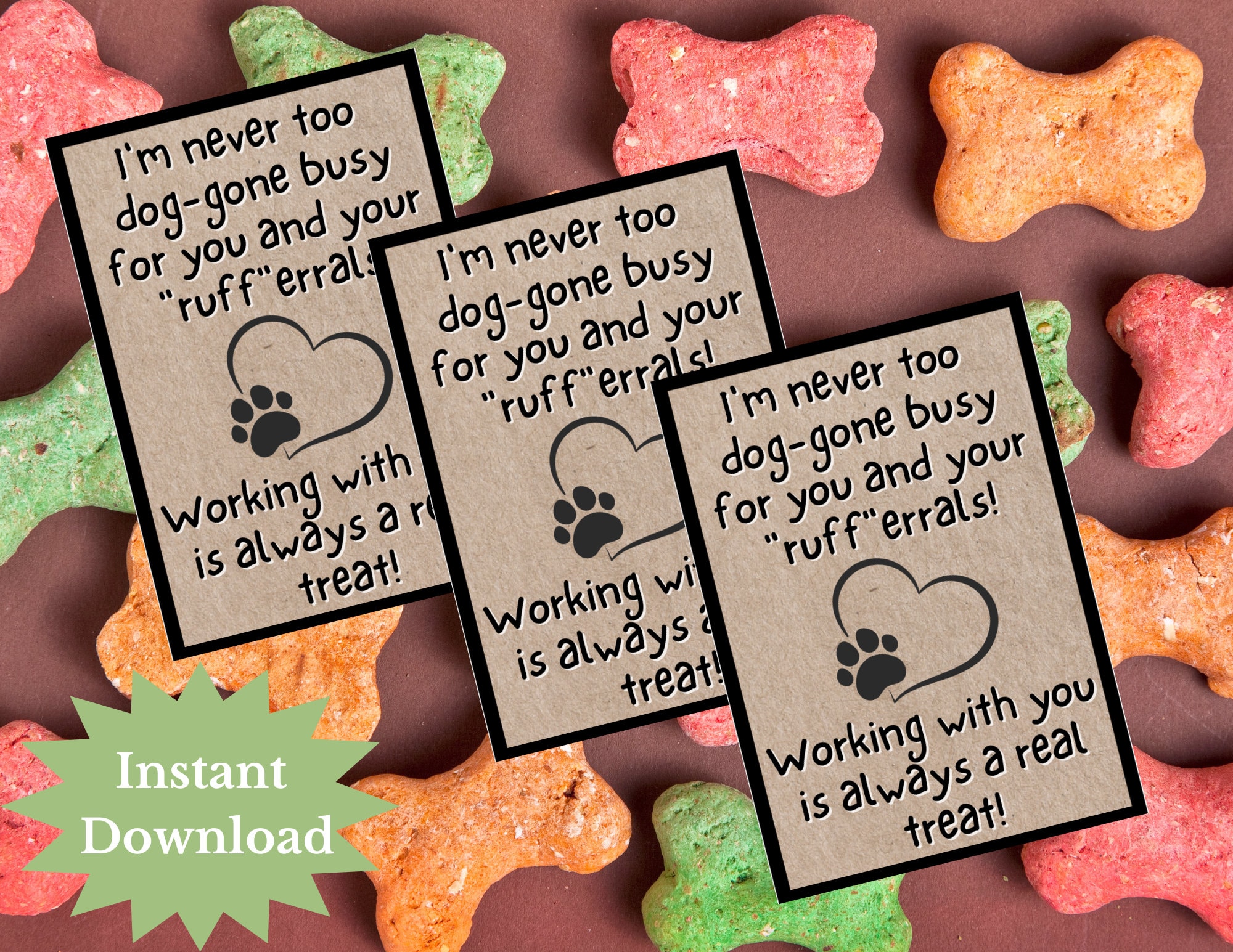 Puppy Dog Real Estate Marketing Pop by Tag, Dog Lover Customer Referral ...