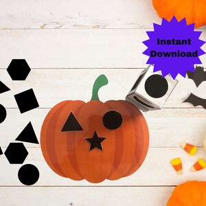 Jack-o-lantern Game, Pumpkin Game, Educational Activity, Printable Game ...