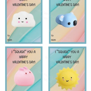 Squishy Valentine, Valentine for Kids, Fidget Valentine, Kids Valentine ...