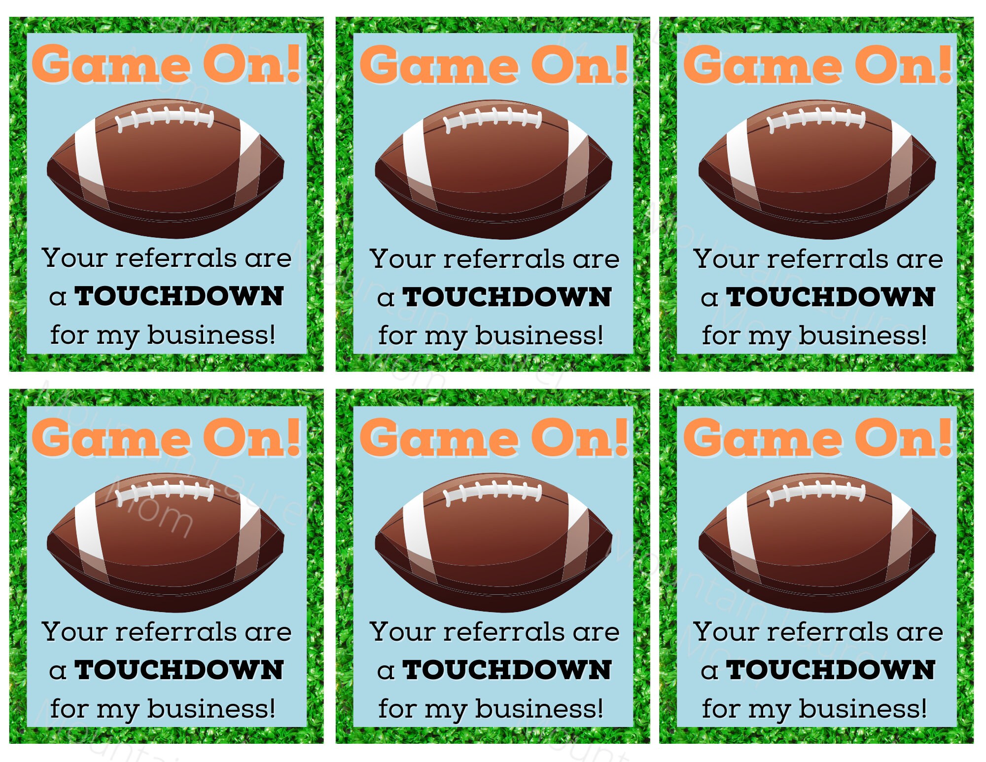 Football Pop by Tags, Real Estate Pop By, Printable Tag, Real Estate ...