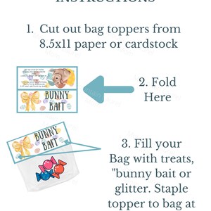 Bunny Bait, Easter Gift Ideas, Easter Bag Topper, Easter Gift Ideas ...