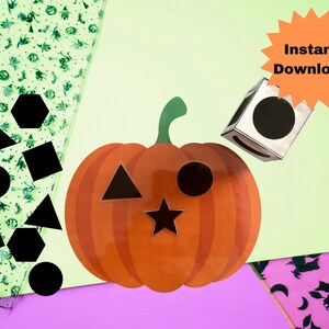 Jack-o-lantern Game, Pumpkin Game, Educational Activity, Printable Game ...