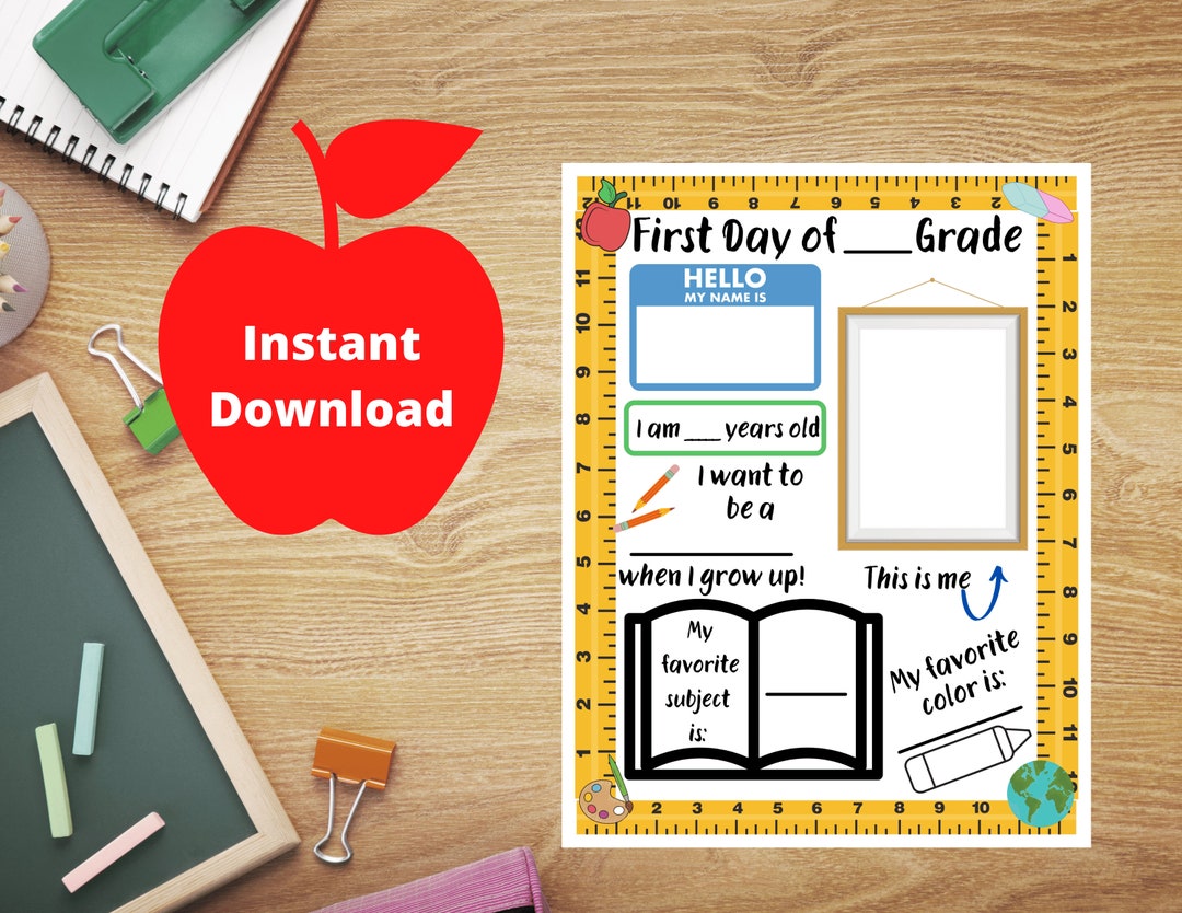 Back to School All About Me, Back to School Printable, School Activity ...