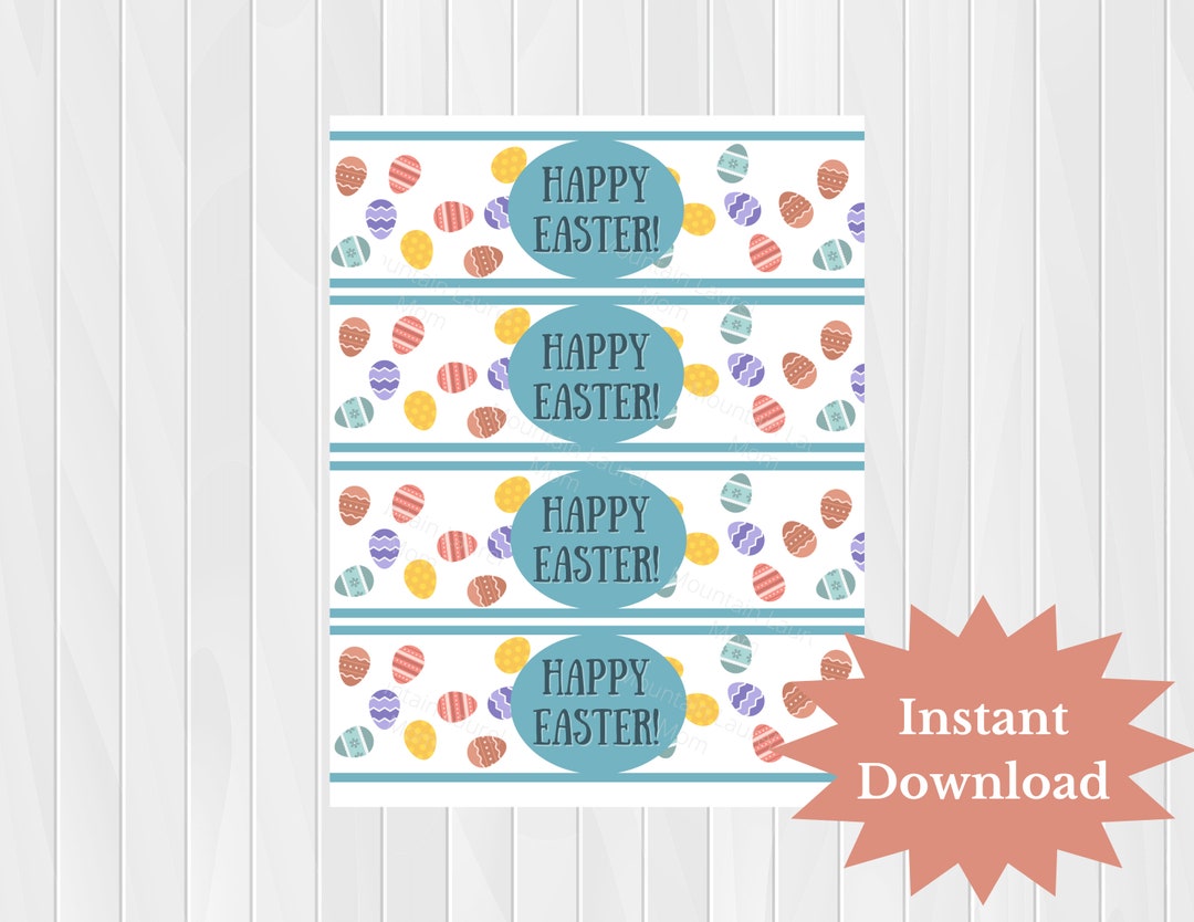 Easter Printable, Easter Water Bottle Labels, Easter Decoration, Easter ...