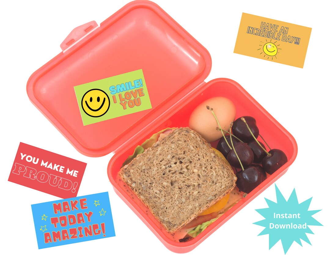 Lunch Box Notes, Lunch Notes, School Printable, Back to School ...