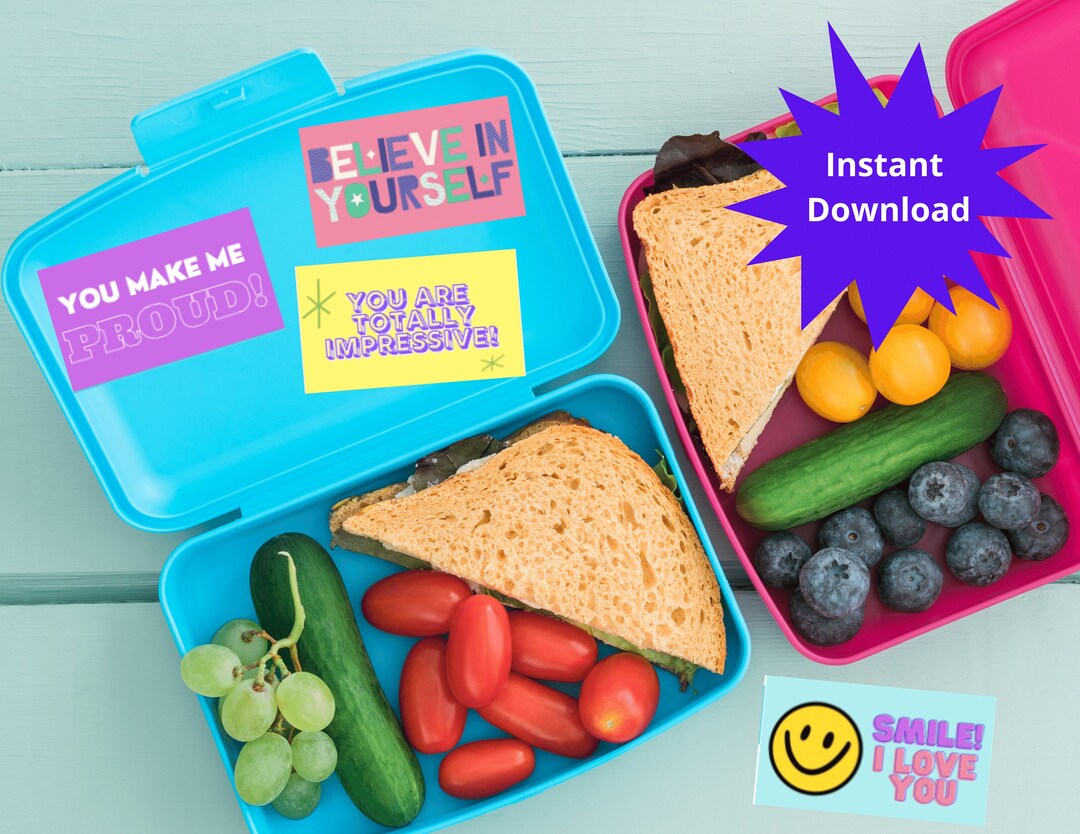 Back to School Lunch Box Notes, Lunch Note, School Printable, Back to ...