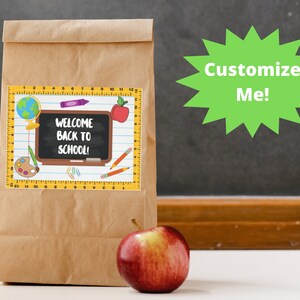 Customizable School Signs, Student Name Tags, Cubby Labels, Class ...