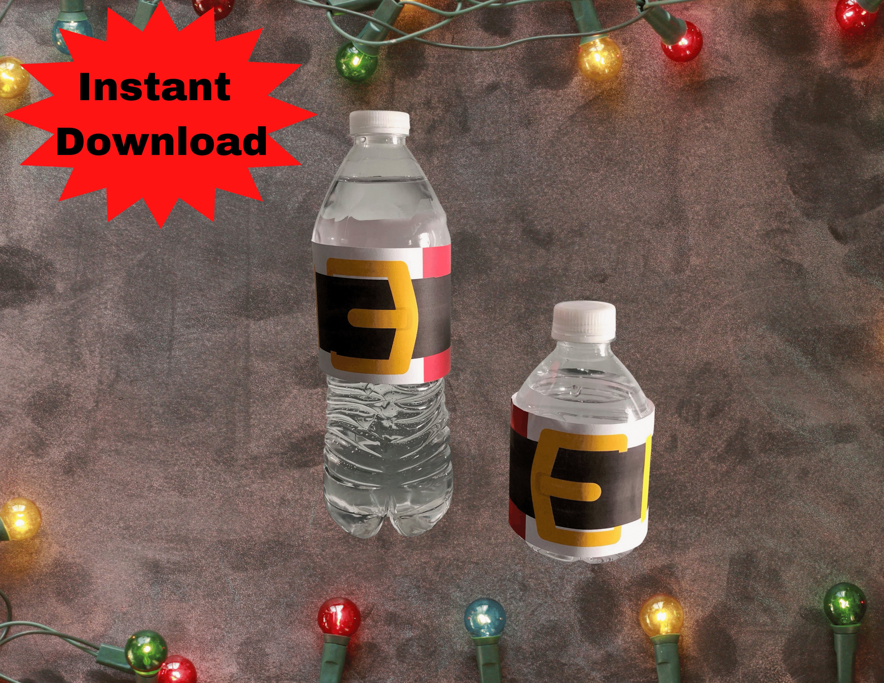 Printable Christmas Holiday Water Bottle Label, Christmas Holiday Kids ...