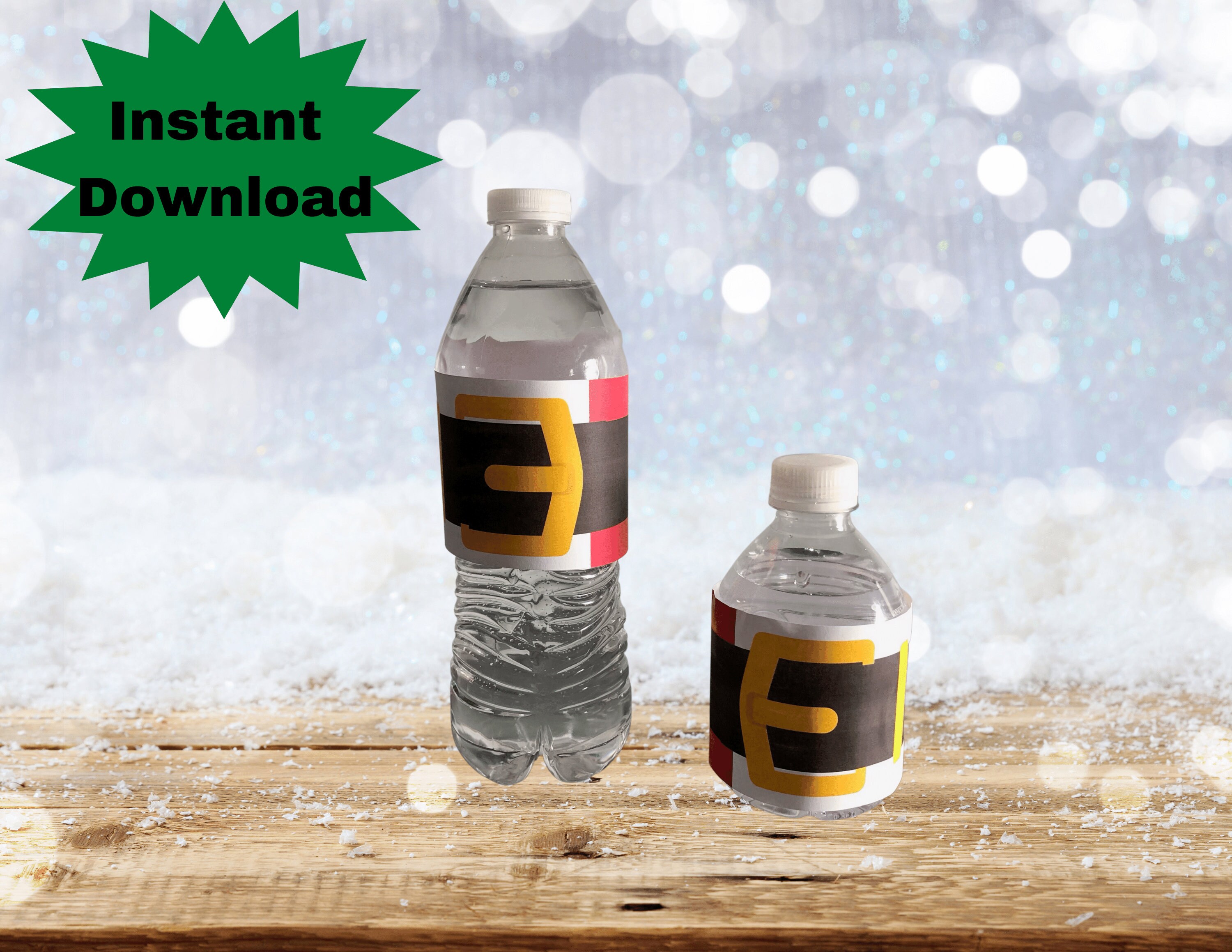 Printable Christmas Holiday Water Bottle Label, Christmas Holiday Kids ...