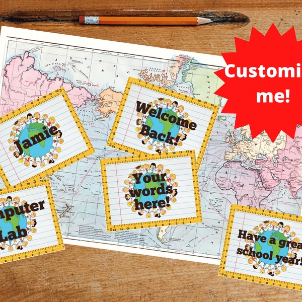 Cubby Name Tags - Etsy