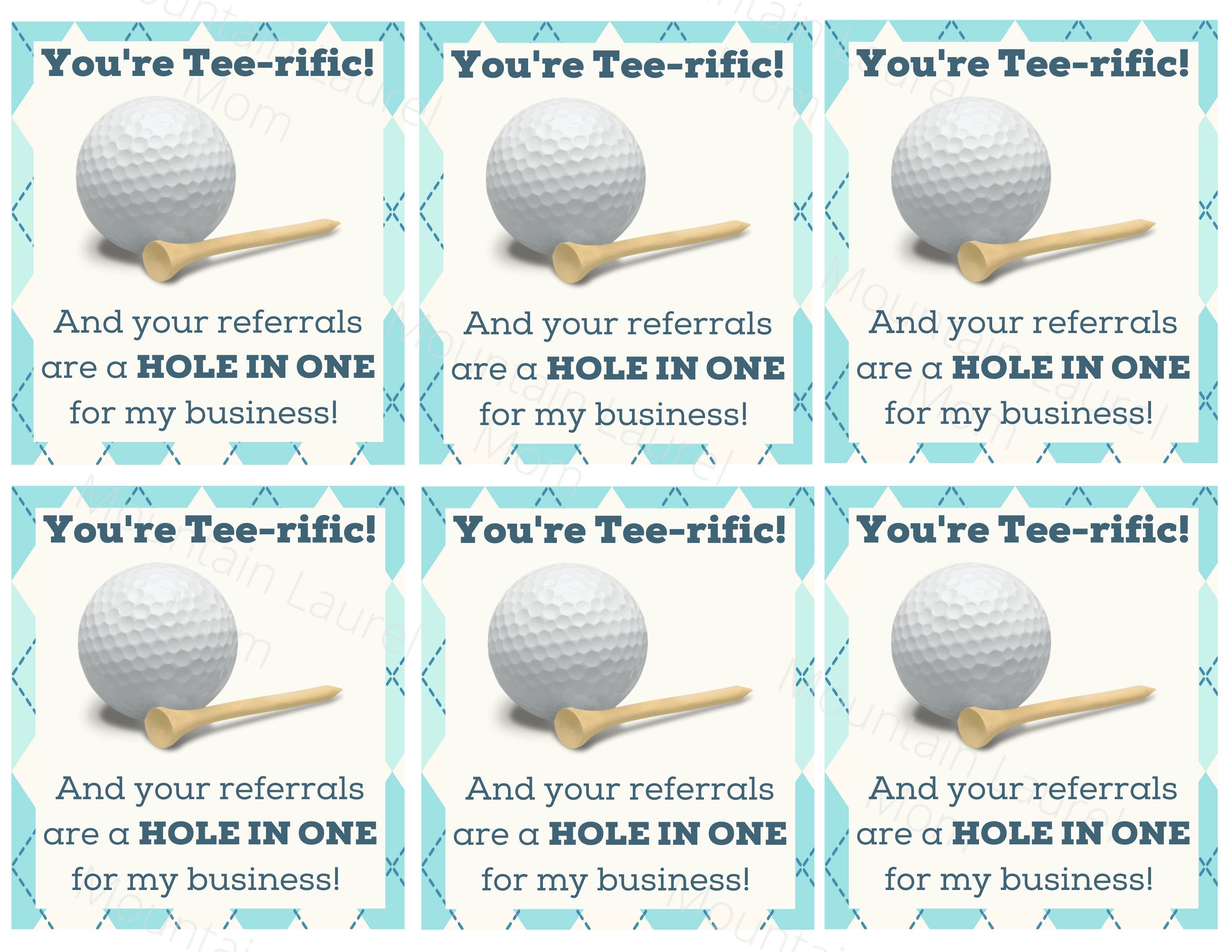 Golf Pop by Tags, Real Estate Pop By, Printable Tag, Real Estate ...