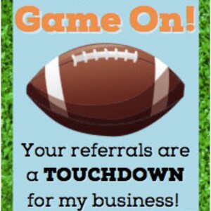 Football Pop by Tags, Real Estate Pop By, Printable Tag, Real Estate ...
