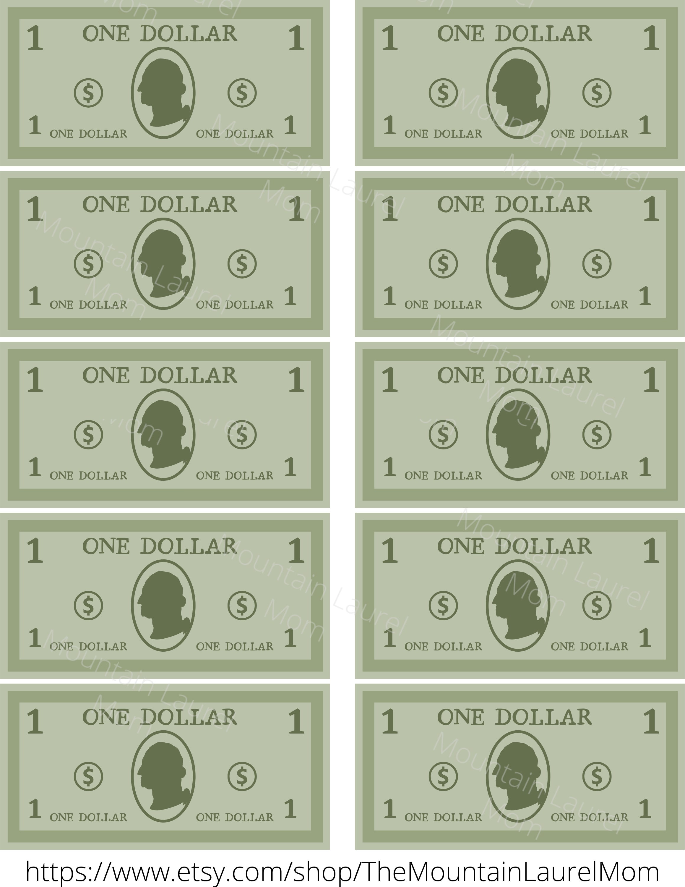Play Money, Printable Money, Play Money, Fake Money, Toy Money, Paper ...