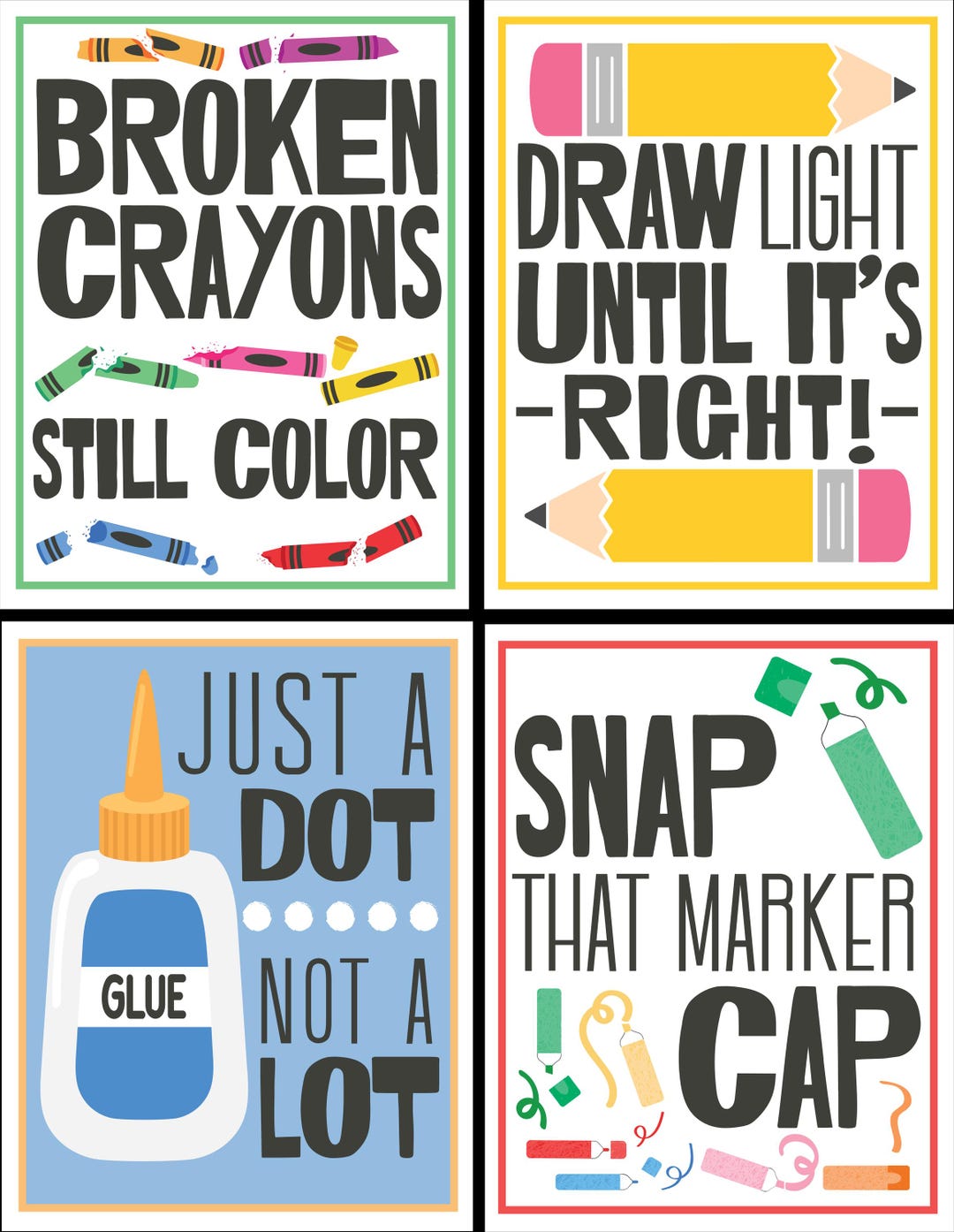 Classroom Supply Posters - Etsy