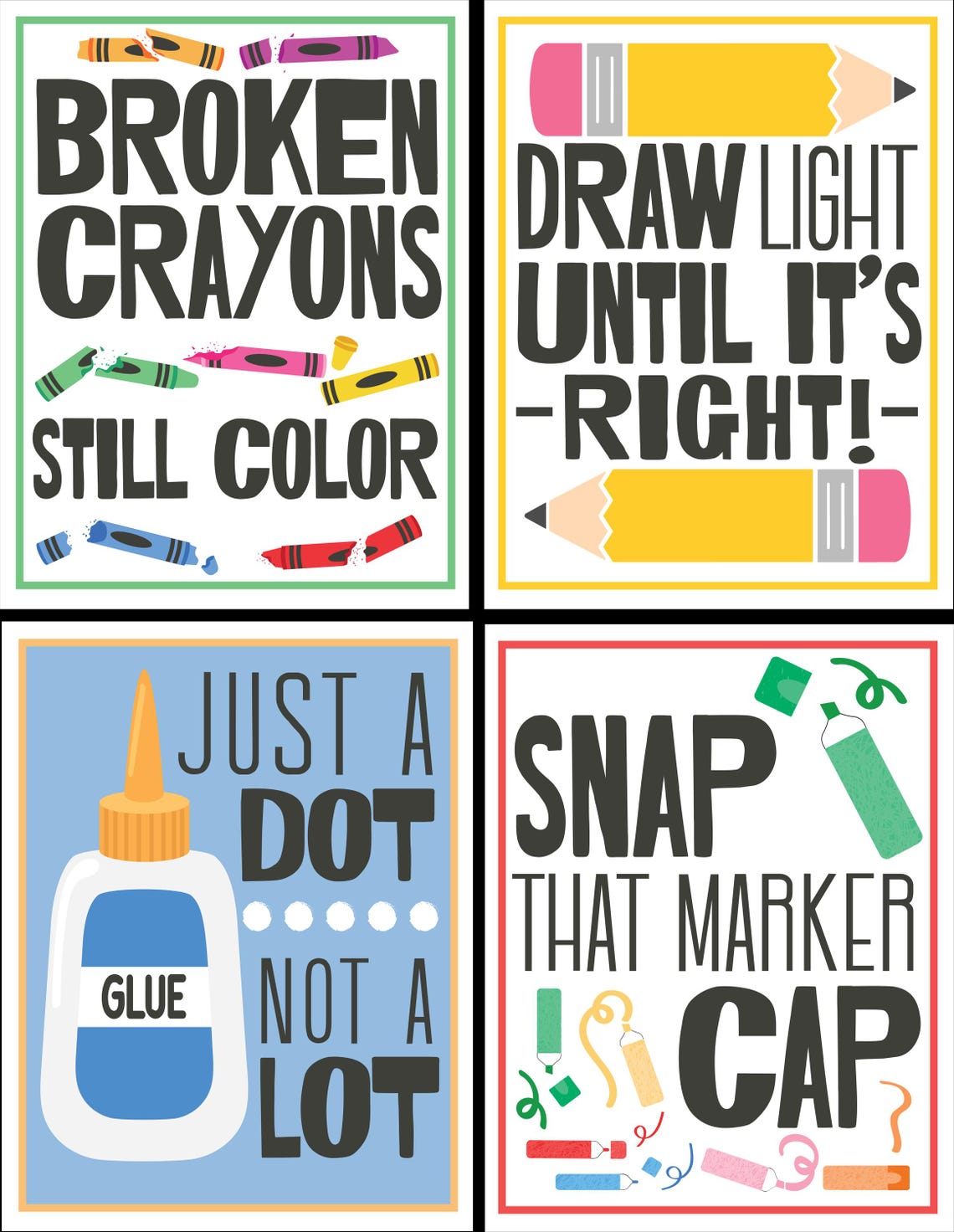 Classroom Supply Posters - Etsy