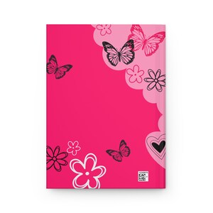 Pink Y2K Butterfly Journal Gift 2000s Diary Nostalgic Cute Notebook ...
