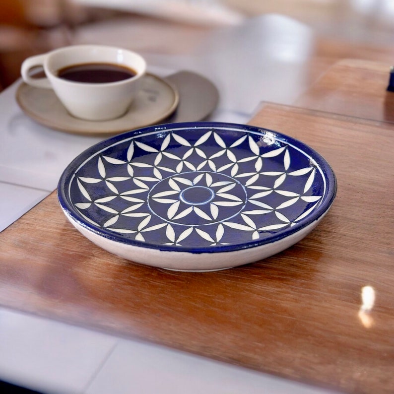Blue Pottery Decorative Plate | Blue Pottery | Hand-painted Plate ...