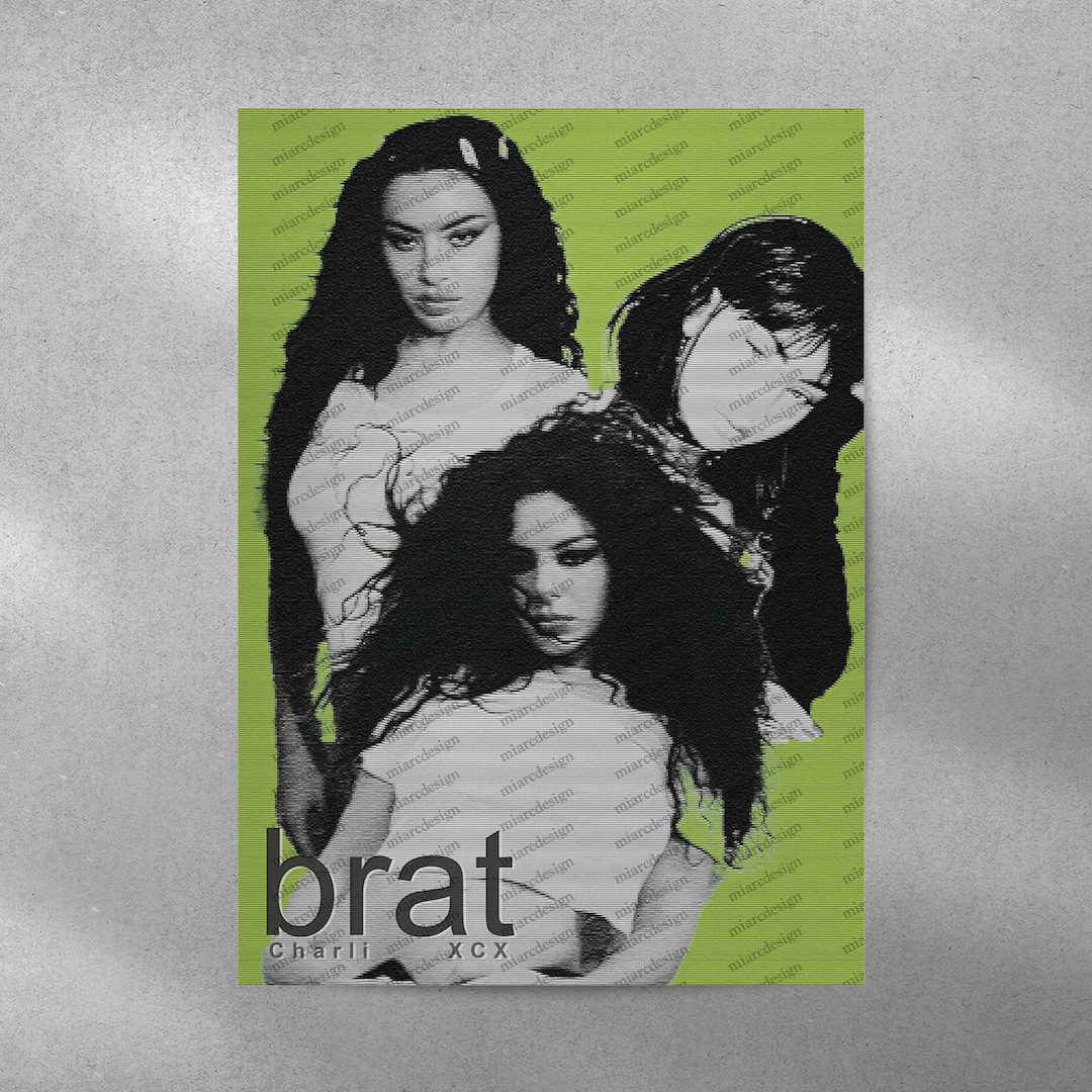 Charli XCX Brat Poster - Etsy