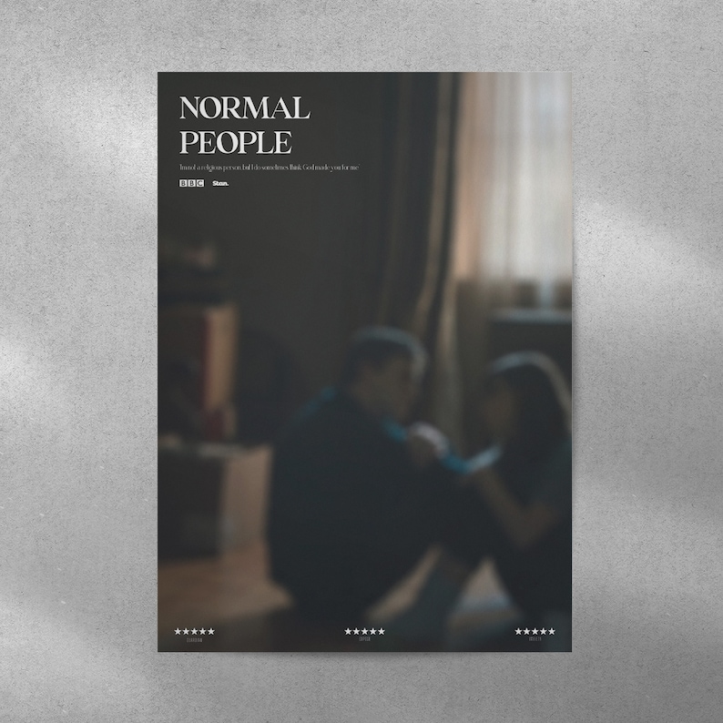 Normal People Poster Digital Print, Original Design, Movie Poster - Etsy