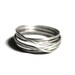 Triple Wrap Sterling Silver Ring / Wrapped Stacking Ring / - Etsy