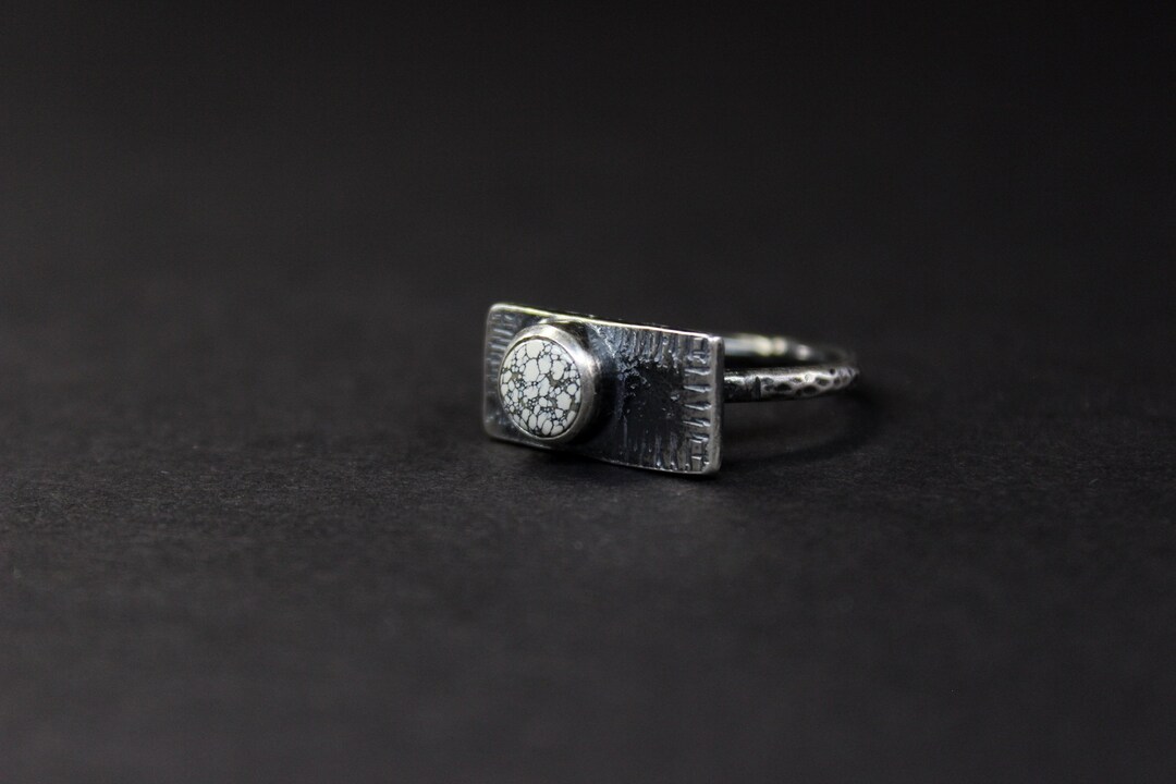 SIZE 6 - New Lander New Lander Chalcosiderite Turquoise Sterling Silver ...