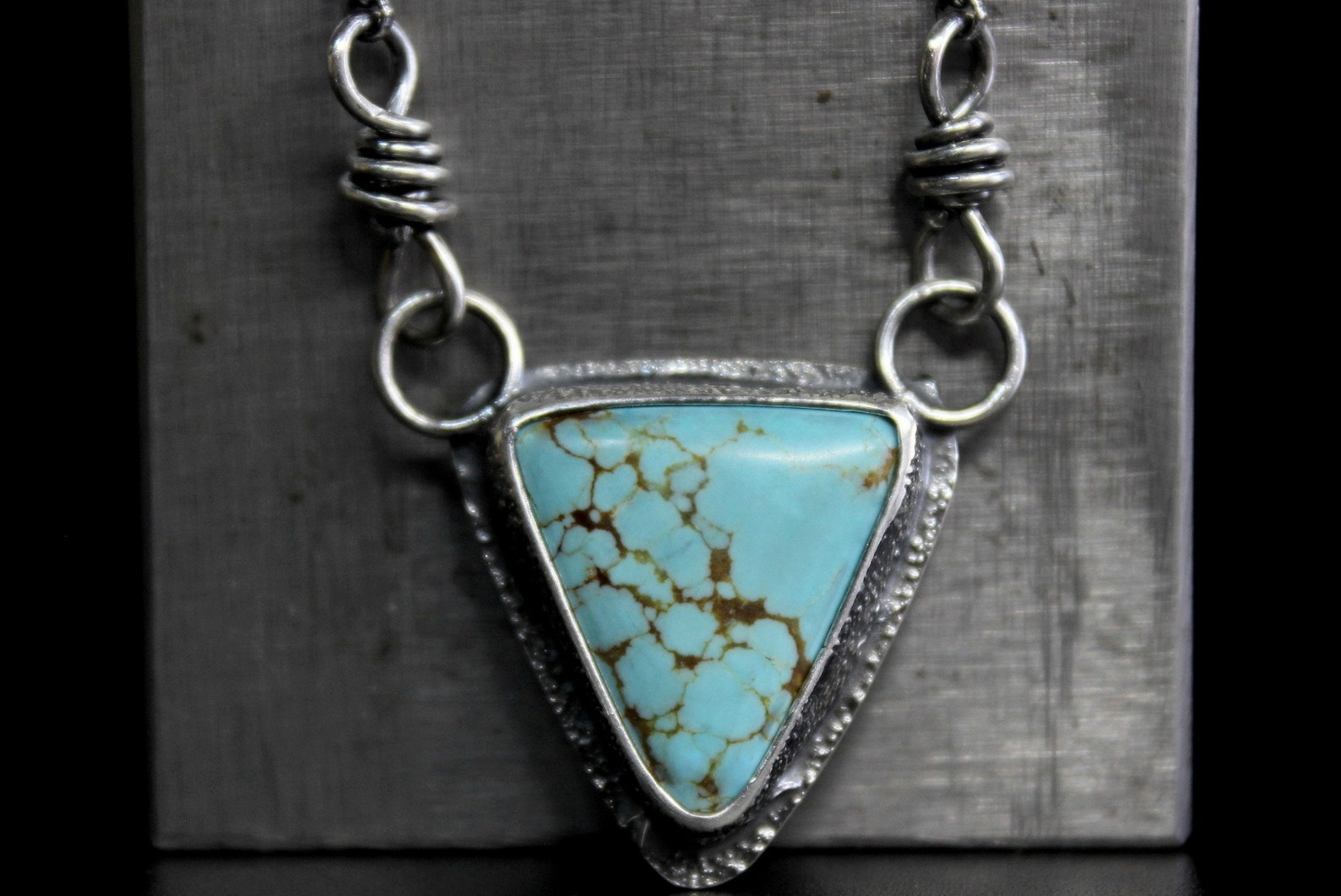 Number 8 Mine/8 Mine Turquoise Sterling Silver Necklace - Etsy