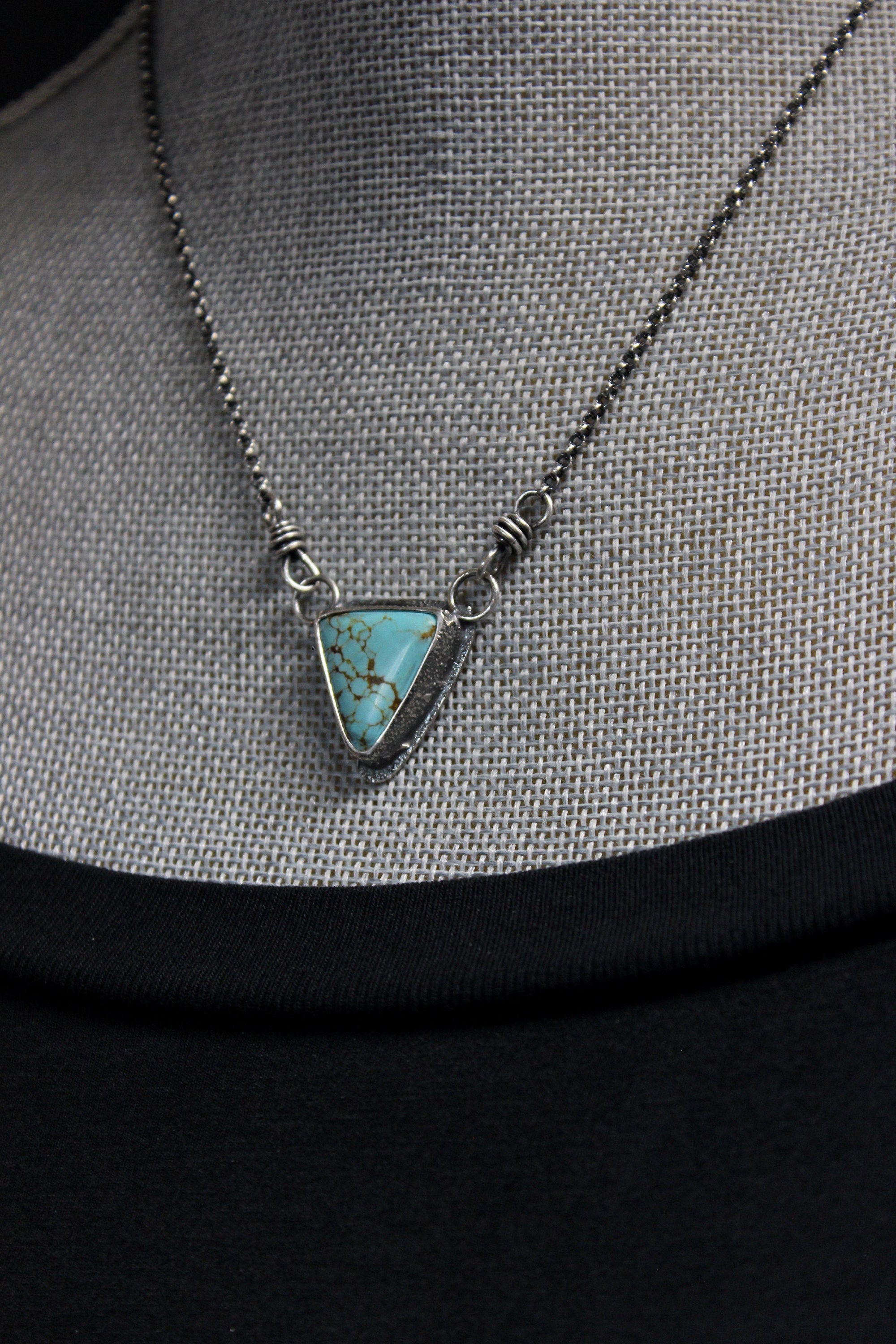 Number 8 Mine/#8 Mine Turquoise Sterling Silver Necklace | Statement ...