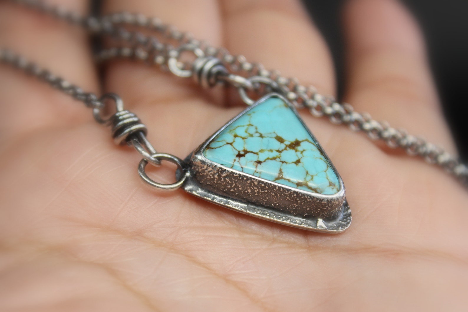 Number 8 Mine/8 Mine Turquoise Sterling Silver Necklace - Etsy