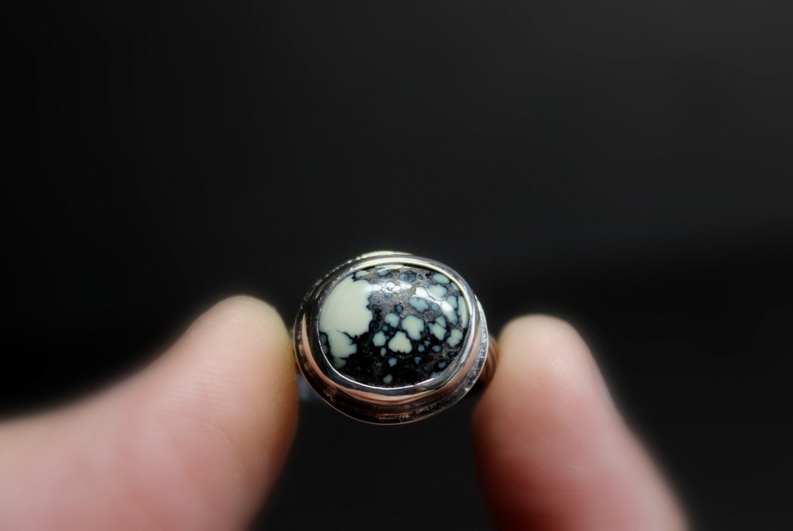 SIZE 6.25 Poseidon Variscite Sterling Silver Sideways Ring - Etsy