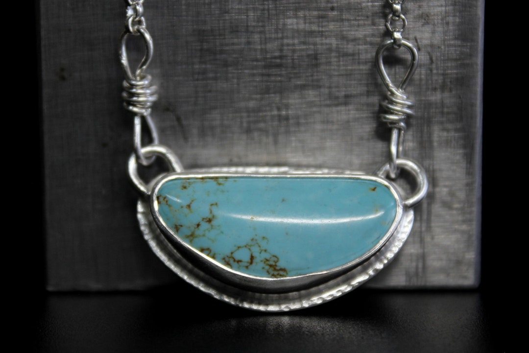 Number 8 Mine/#8 Mine Turquoise Sterling Silver Necklace | Statement ...