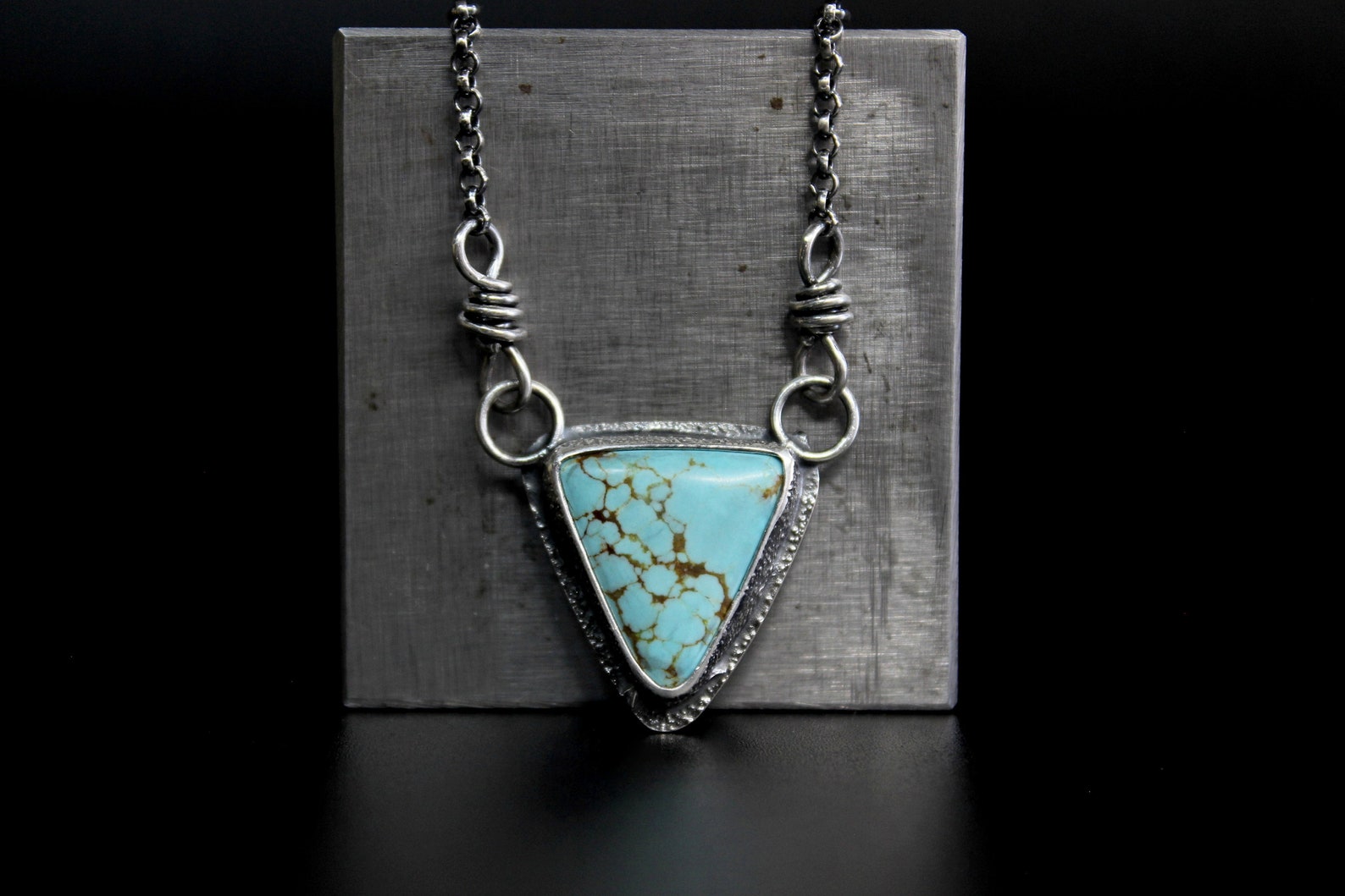 Number 8 Mine/#8 Mine Turquoise Sterling Silver Necklace | Statement ...
